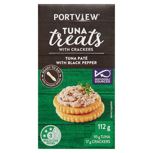 Tuna Pate With Black Pepper Treats with Crackers 112g
